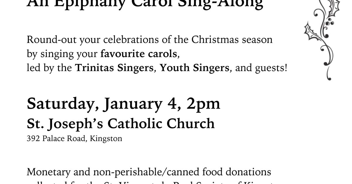 Visit Kingston | Epiphany Carol Sing-Along