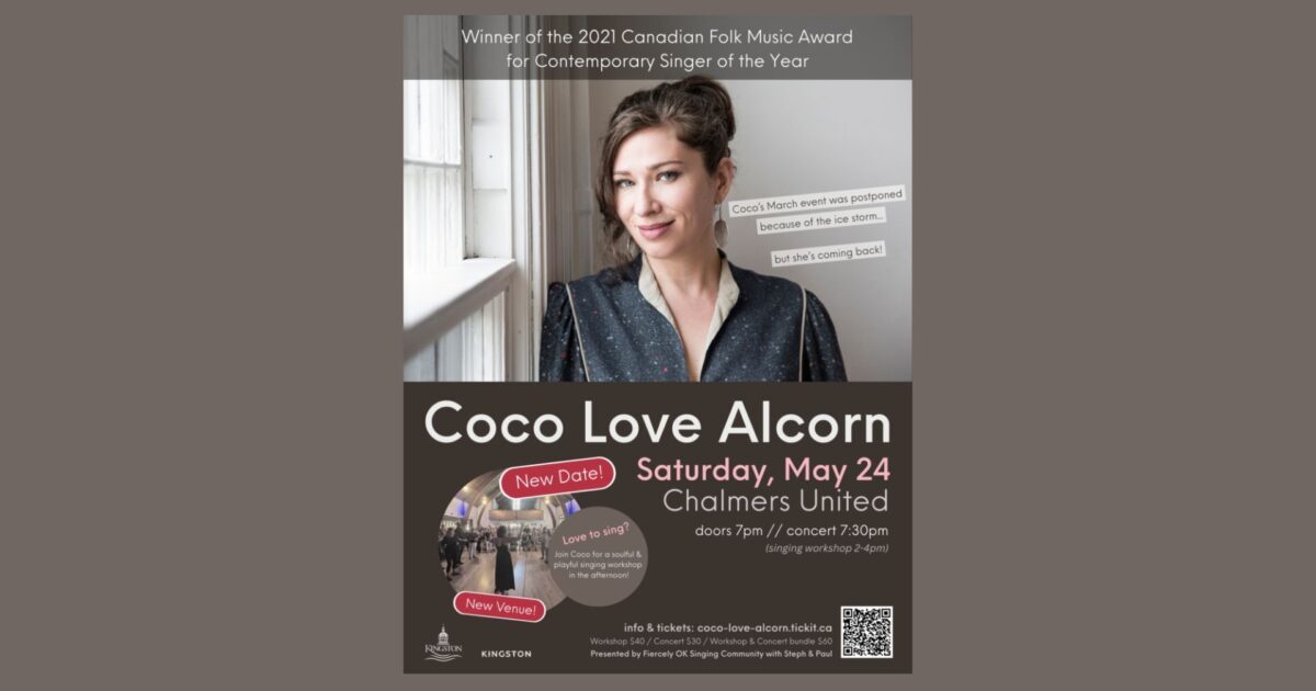 Visit Kingston | An afternoon of joyful singing with Coco Love Alcorn
